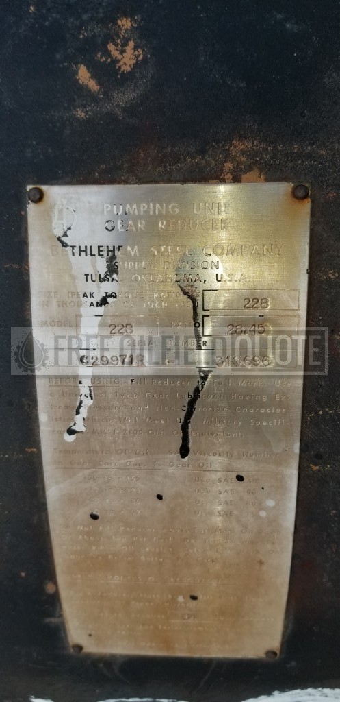 28904913 - Bethlehem 228 Pumping Unit